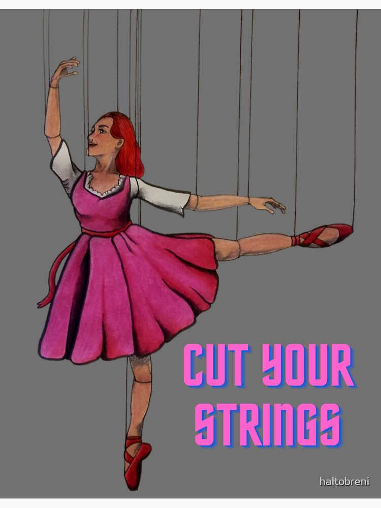 "Cut your strings" Sticker by haltobreni | Redbubble