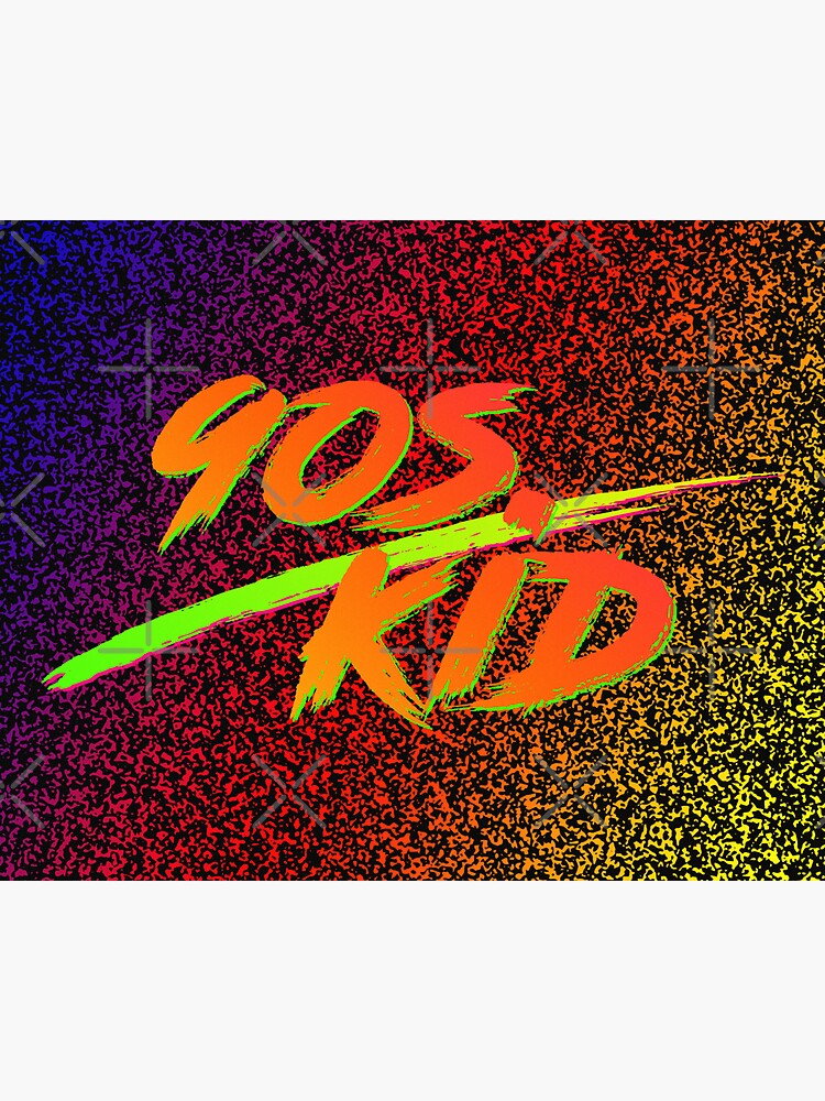 "90s Kid | 90s Neon Color Design" Sticker by 90s-Mall | Redbubble
