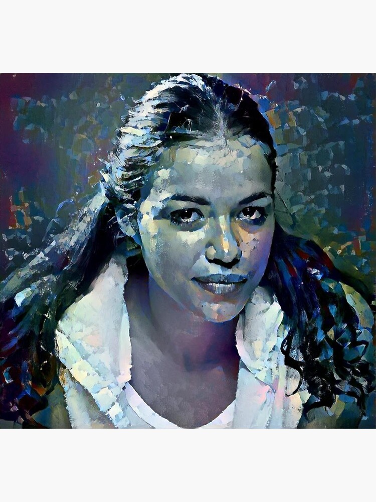 "Michelle Rodriguez Portrait Painting" Art Print by saintiro | Redbubble