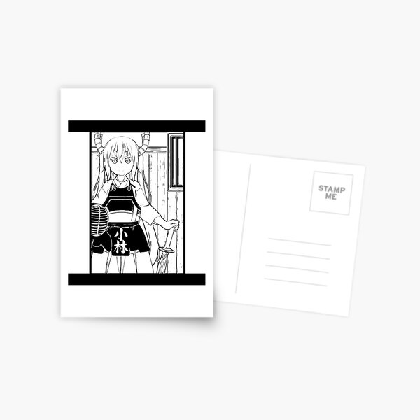 Kobayashi San Chi No Maid Dragonmiss Kobayashis Dragon Maid Tohru Sketch Postcard For