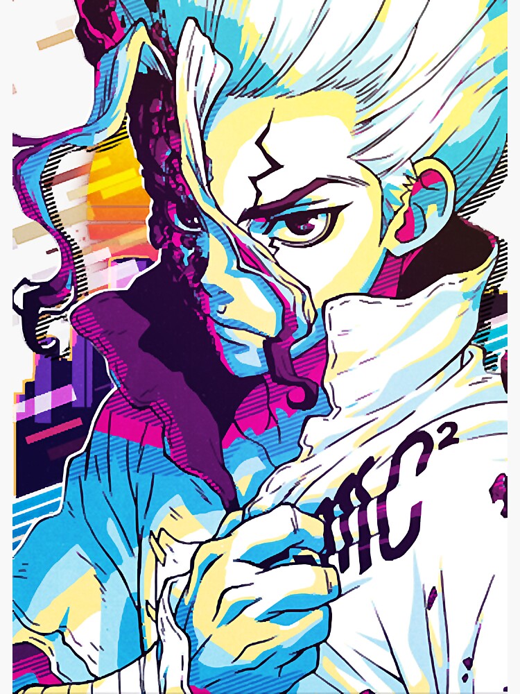 "Dr. Stone - Senku Ishigami " Sticker for Sale by GatonMoa | Redbubble