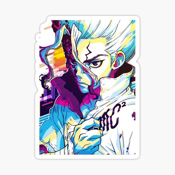 "Dr. Stone - Senku Ishigami " Sticker for Sale by GatonMoa | Redbubble