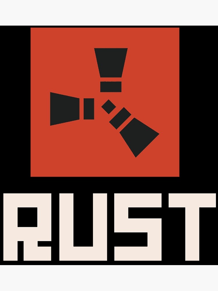 "rust logo" Poster by Cristintirk | Redbubble