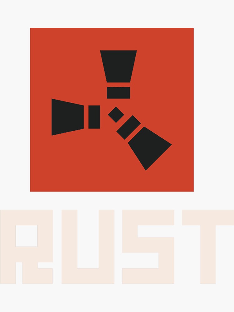 "rust logo" Sticker by Cristintirk | Redbubble