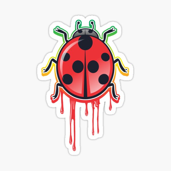 "LADY BUG" Sticker for Sale by will787pr | Redbubble