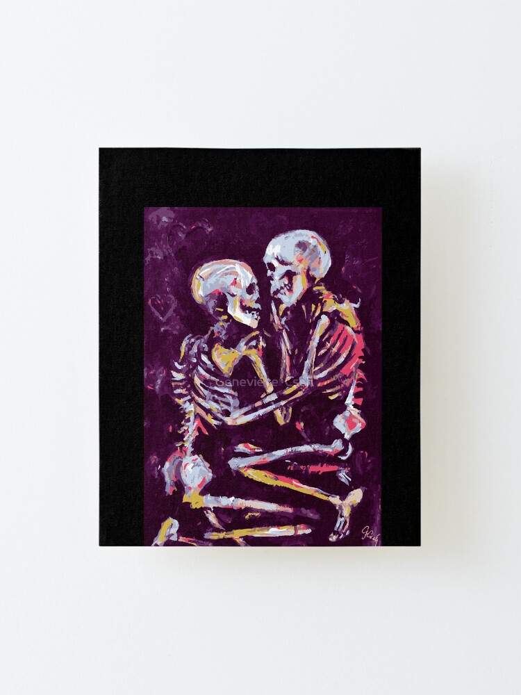 "lovers of valdaro - Eternal Embrace White Essential" Mounted Print for ...