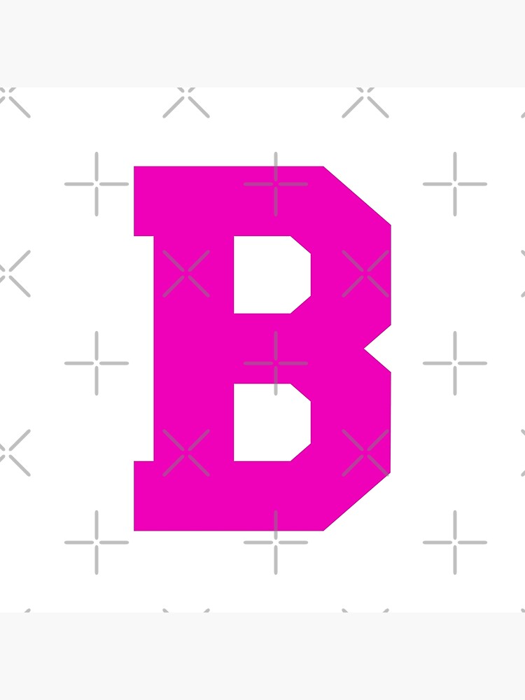 "Alphabet, Pink B, Sports letter B" Poster by TheCultStuff | Redbubble