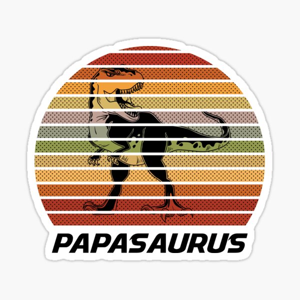 "Papasaurus and Dadasaurus" Sticker by Artnight | Redbubble