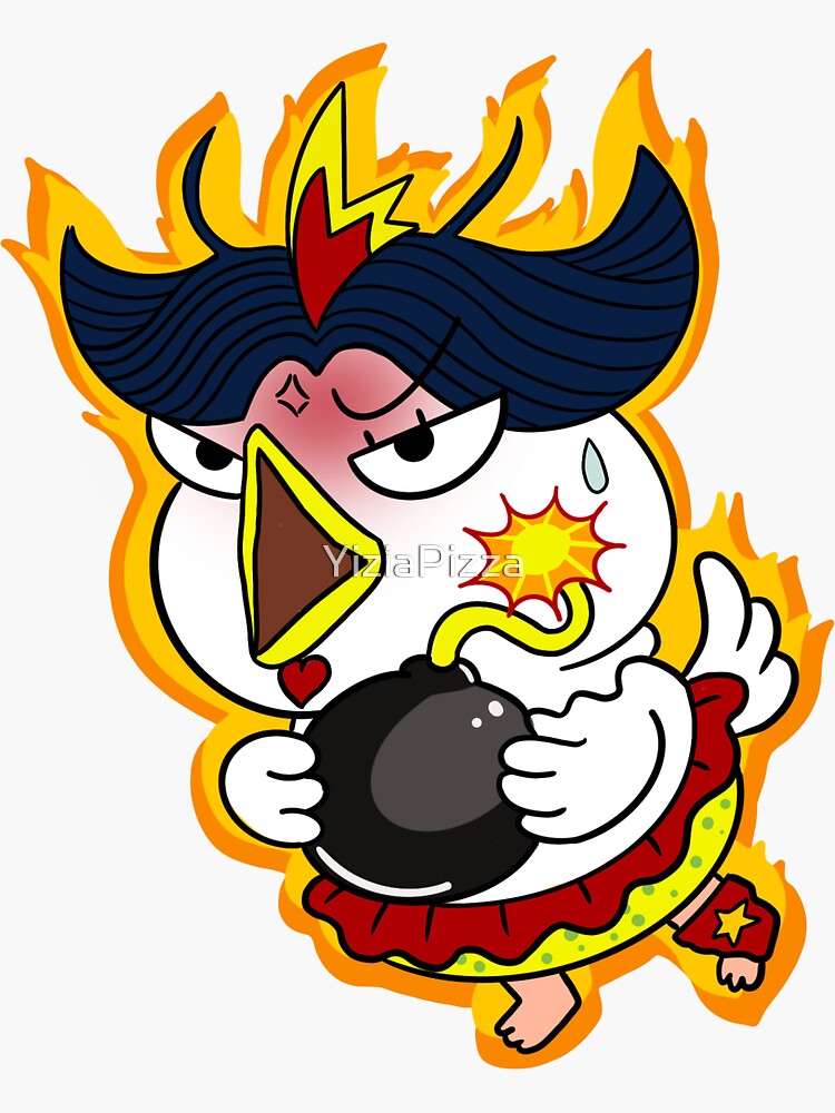 "Samyang Buldak Ramen Chicken " Sticker for Sale by YiziaPizza | Redbubble