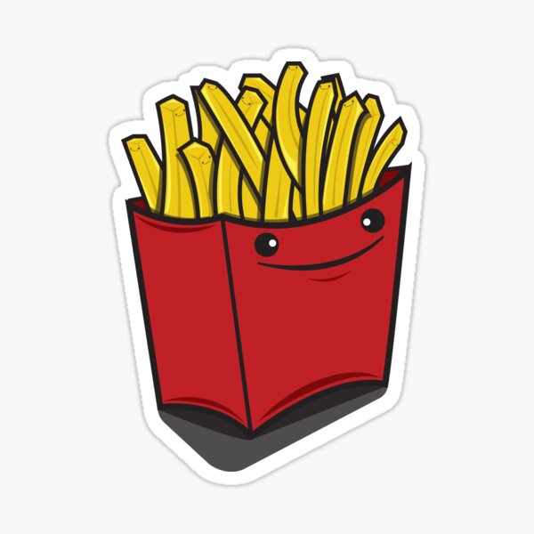 "French Fries" Sticker for Sale by tmyb | Redbubble