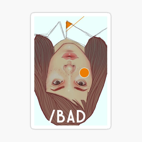 "BAD" Sticker by misskatz | Redbubble