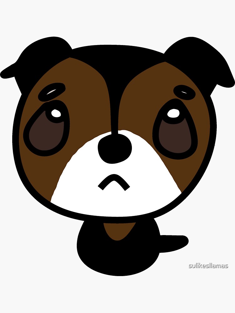 "Sad dog" Sticker by sulikesllamas | Redbubble
