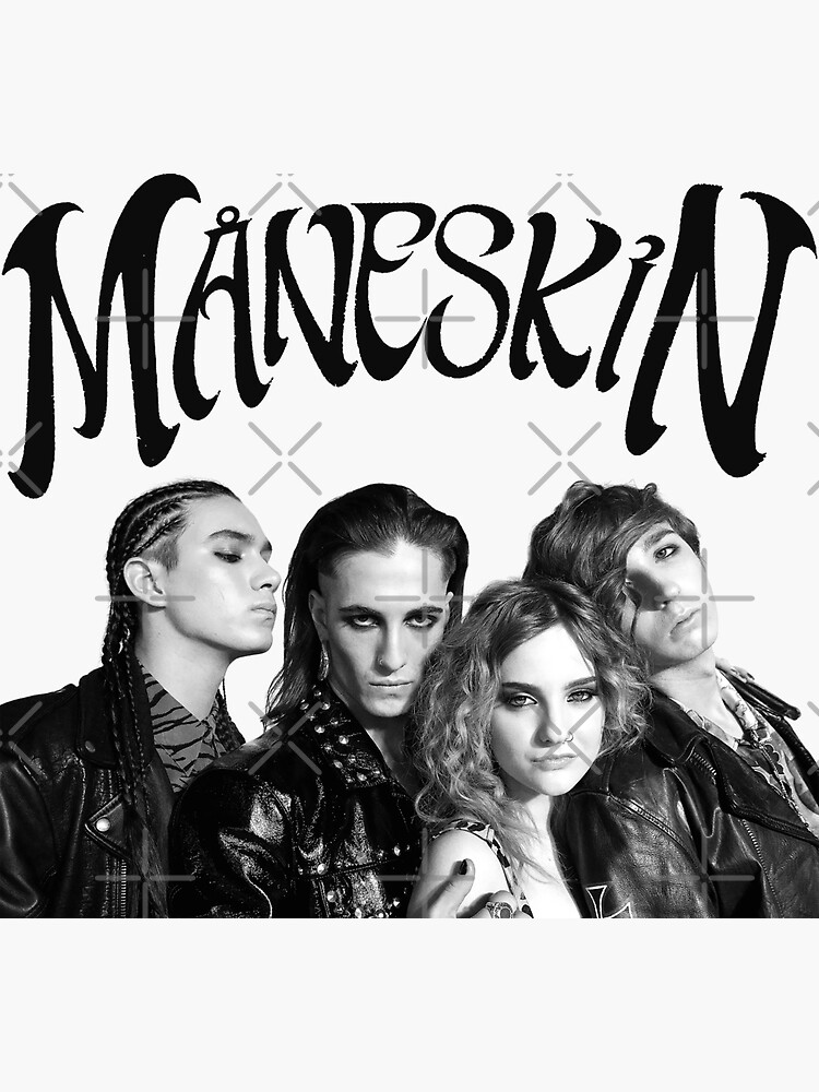 "Måneskin Rock Band Maneskin" Sticker von lacato | Redbubble