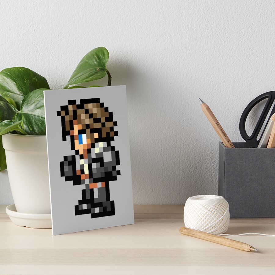 "Final Fantasy VIII - Squall Sprite" Art Board Print for Sale by ...