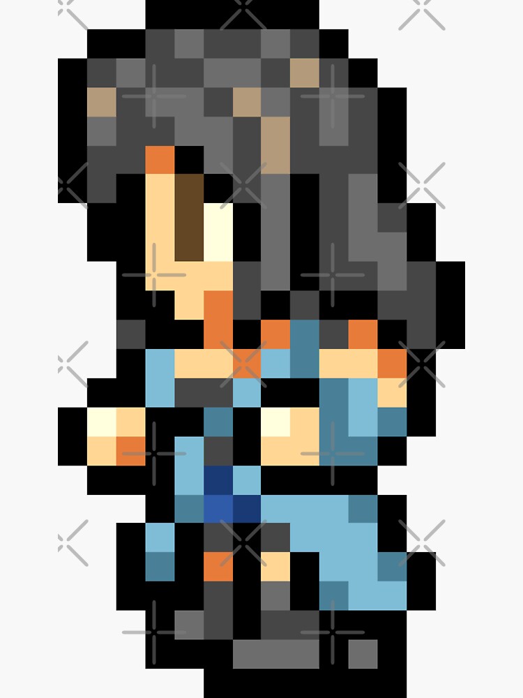 Pegatina «Final Fantasy VIII - Sprite de Rinoa» de SpriteZone | Redbubble