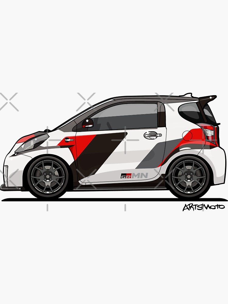 "Toyota Scion GRMN iQ Racing Concept" Sticker for Sale by monkeycom ...