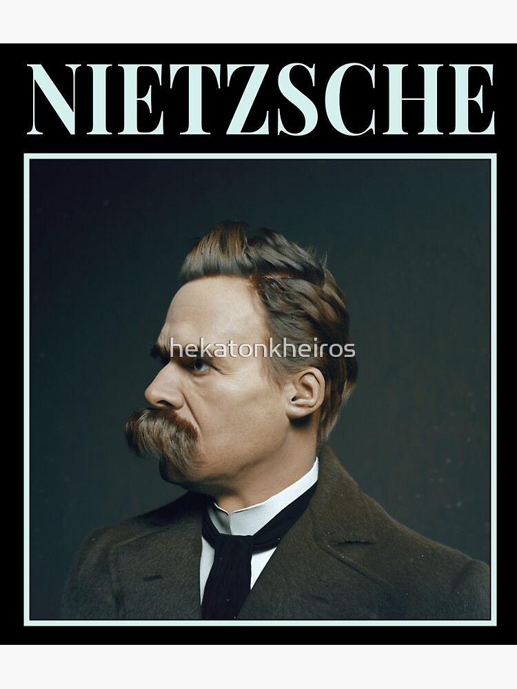 "Friedrich Nietzsche" Sticker by hekatonkheiros | Redbubble