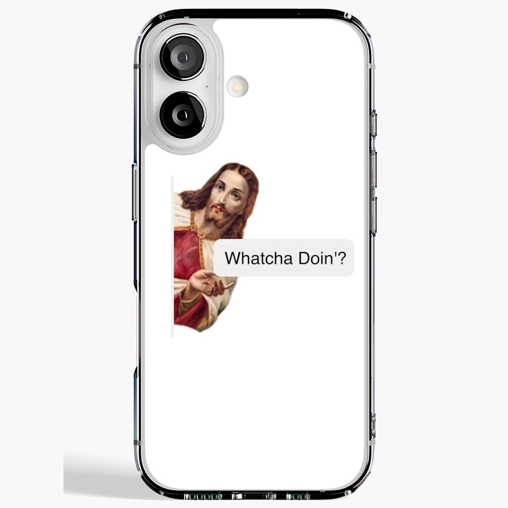"Funny Jesus Meme Whatcha Doin'?" Sticker for Sale by YassineKaissi ...