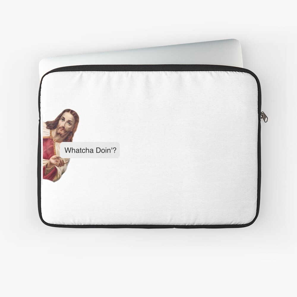 "Funny Jesus Meme Whatcha Doin'?" Sticker for Sale by YassineKaissi ...