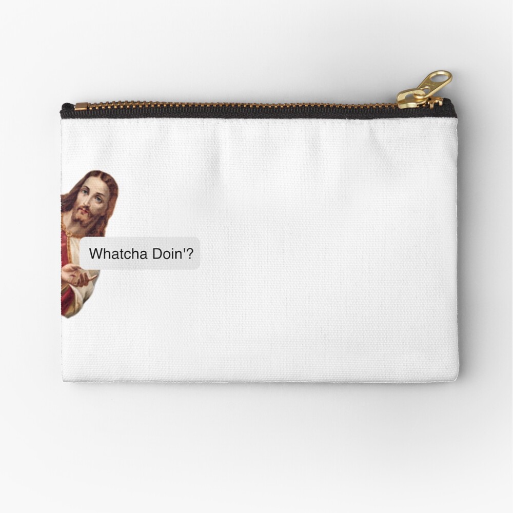 "Funny Jesus Meme Whatcha Doin'?" Sticker for Sale by YassineKaissi ...