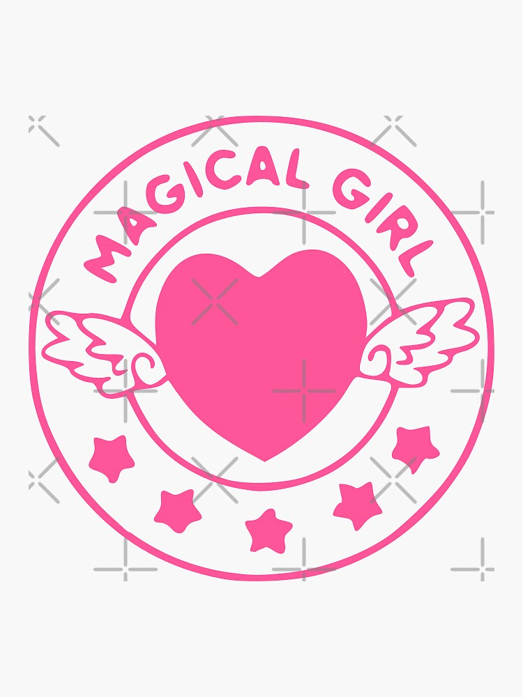 "Magical Girl Logo" Sticker by hfxprincess | Redbubble