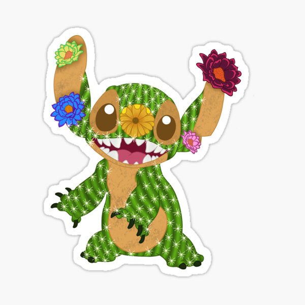 "Cactus theme stitch" Sticker for Sale by Jaselynewonders | Redbubble