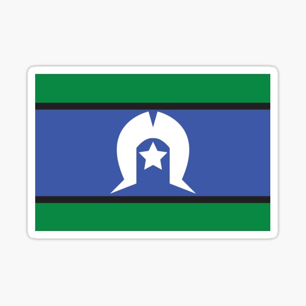 "Torres Strait Islander Flag" Sticker for Sale by wickedcartoons ...