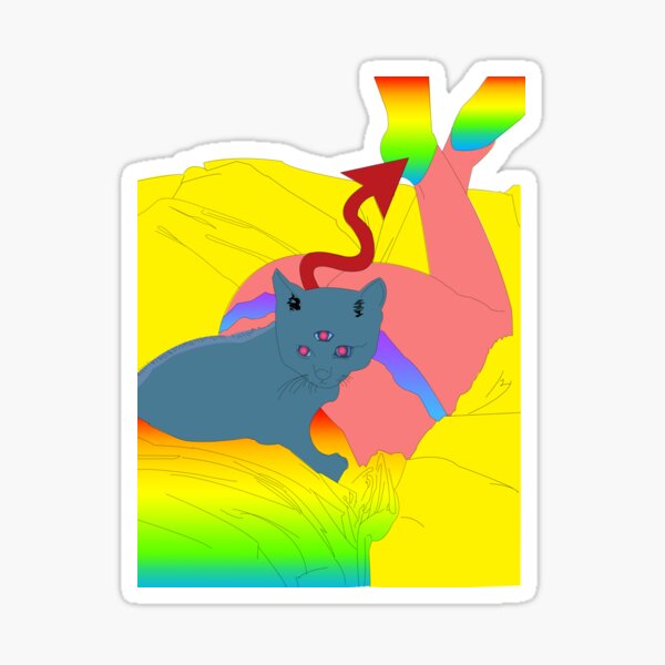"Bad rainbow" Sticker for Sale by ELYOUZOUBATCHY | Redbubble