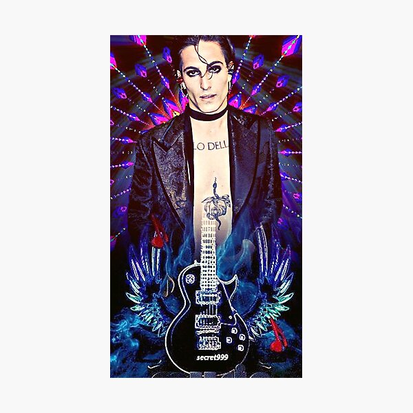 "damiano david maneskin italy gitar edit MÅNESKIN" Photographic Print ...