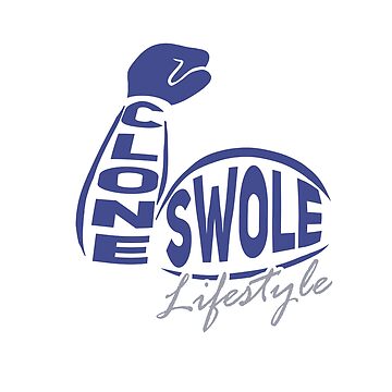 "Clone Swol Lifestyle" Sticker for Sale by RustyQuill | Redbubble