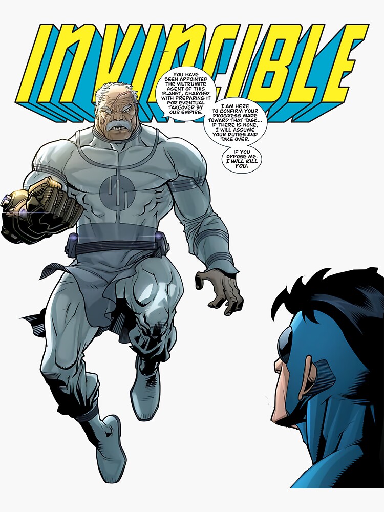 "Conquest Vs Invincible" Sticker for Sale by funk7 | Redbubble