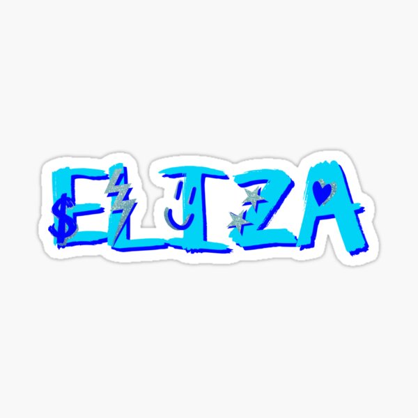 "ELIZA name" Sticker for Sale by juliasantos5 | Redbubble