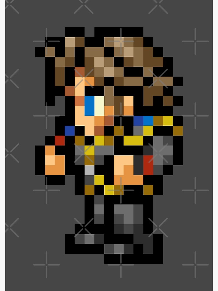 "Final Fantasy VIII - Squall Sprite" Poster by SpriteZone | Redbubble