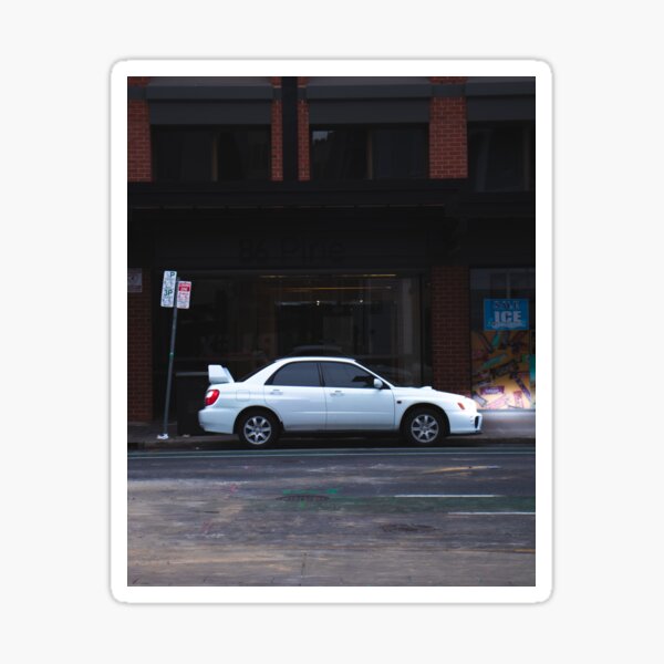 "Subaru JDM car photo" Sticker for Sale by Toni-Macaroni | Redbubble