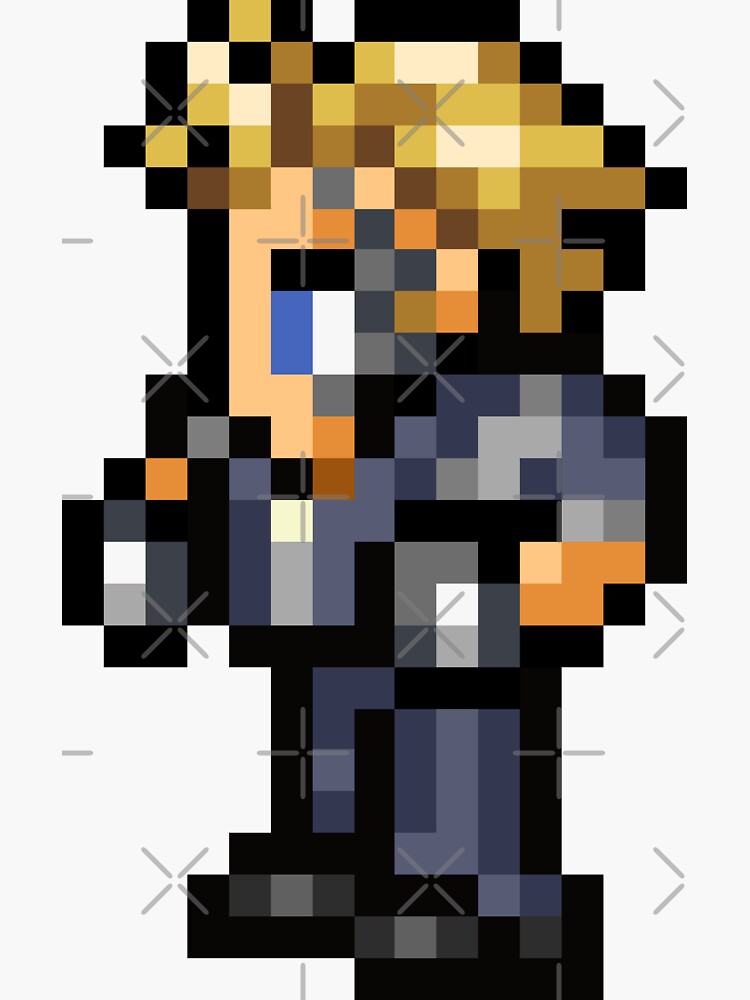 "Final Fantasy VIII - Zell Sprite" Sticker for Sale by SpriteZone ...