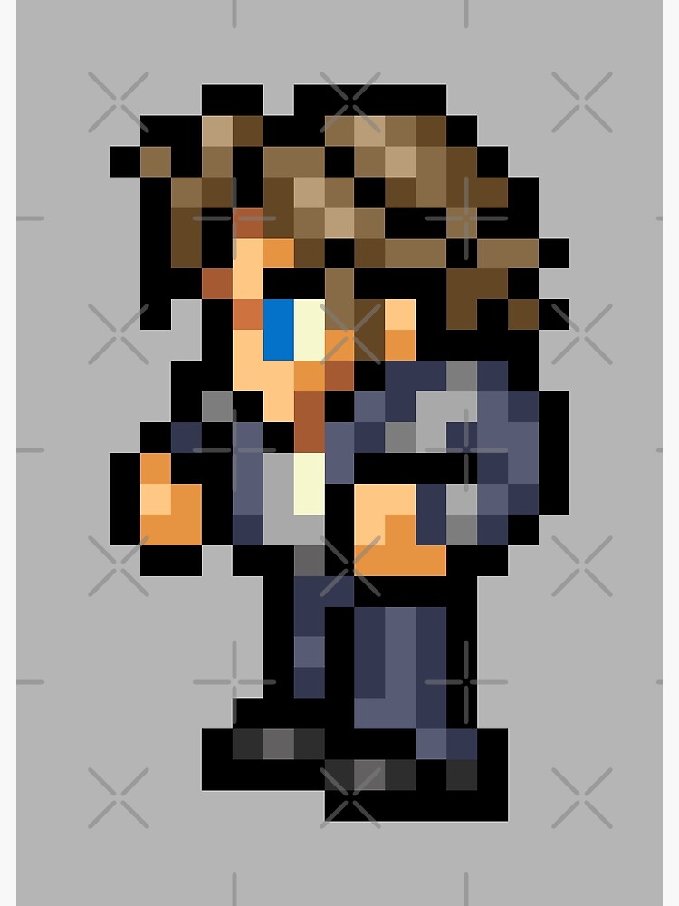 "Final Fantasy VIII - Squall Sprite" Poster by SpriteZone | Redbubble