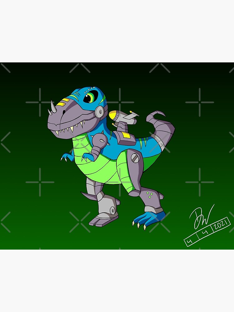 "Tyson the Bionic T-Rex" Poster for Sale by bonelessartist | Redbubble