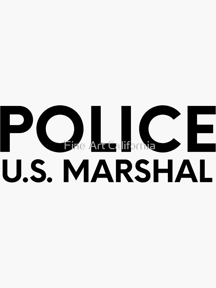 "U.S. Marshal Police Law Enforcement " Sticker for Sale by Fine Art ...