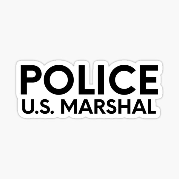 "U.S. Marshal Police Law Enforcement " Sticker by sourav1993 | Redbubble