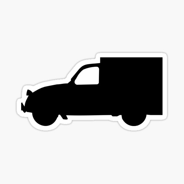 "Vintage retro 2cv transporter" Sticker for Sale by 2CV-Oldtimers ...