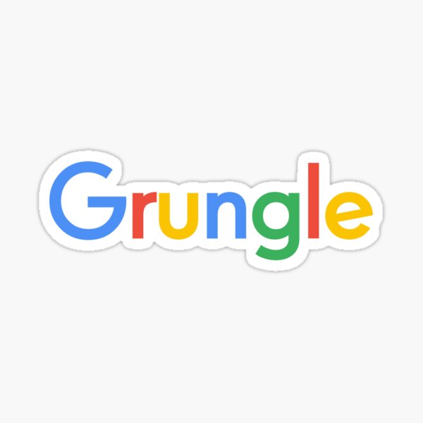 "Grungle" Sticker for Sale by DWaffleDesigns | Redbubble