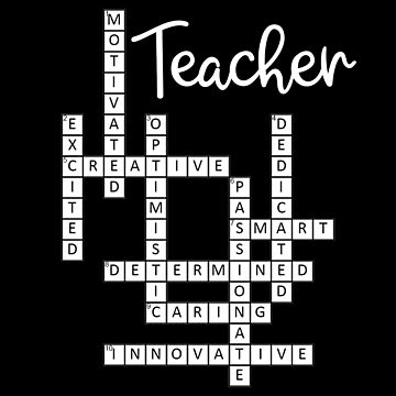 "Teacher Saying Crossword Puzzle Teach Teaching Appreciation design ...