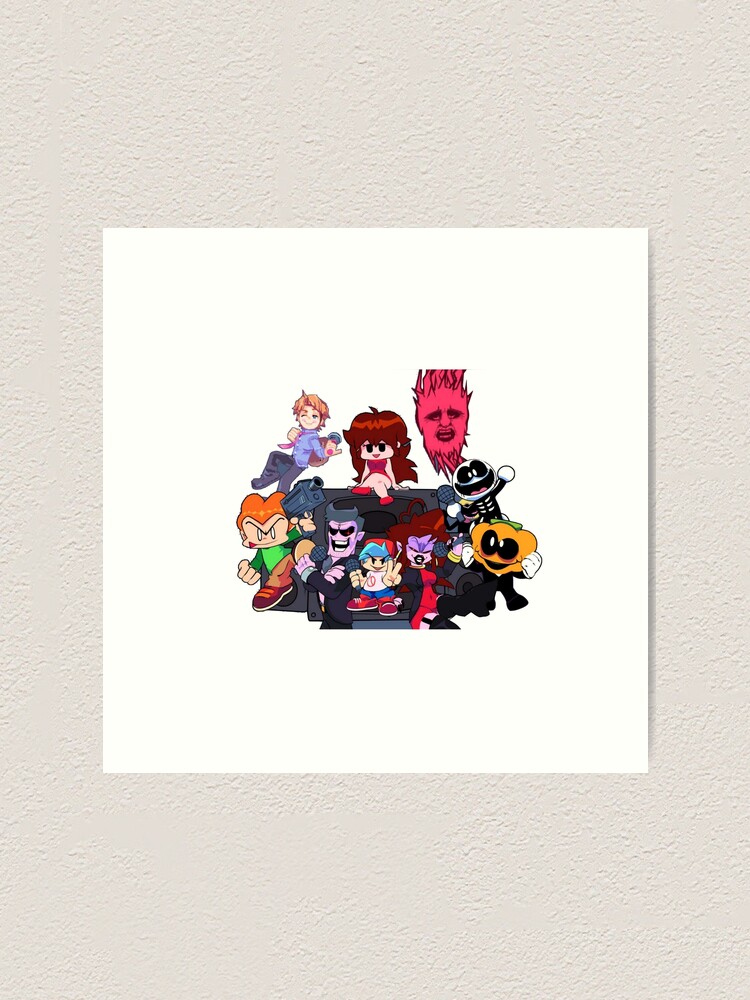 " Friday night funkin all the characters ft. Boyfriend, Girlfriend,Pico ...