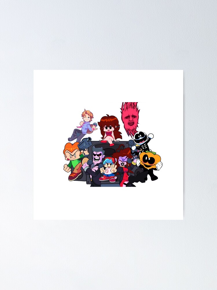 " Friday night funkin all the characters ft. Boyfriend, Girlfriend,Pico ...