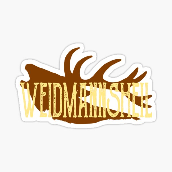 "Good luck hunting" Sticker by Wildchagapicker | Redbubble