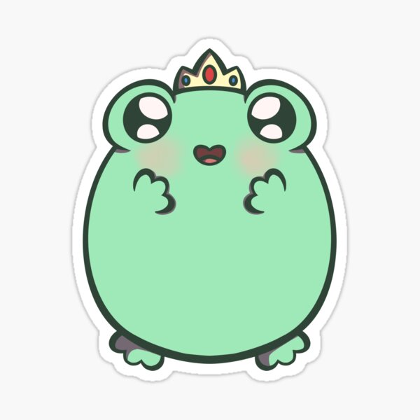 "King Bob the cute king frog" Sticker for Sale by benimate | Redbubble