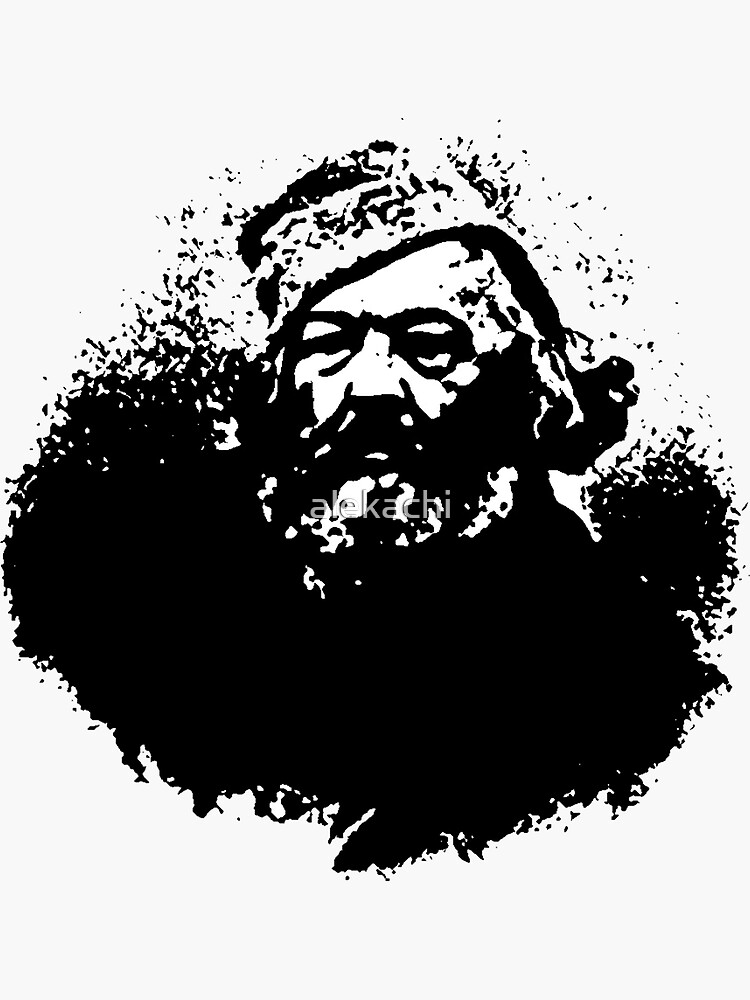 "Bakunin portrait anarchy " Sticker for Sale by alekachi | Redbubble