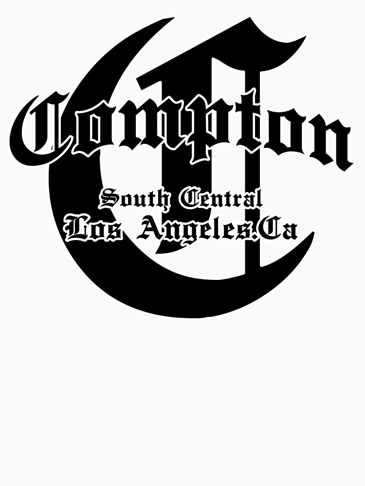 "Compton" T-shirt for Sale by Dranxa-Graphics | Redbubble | compton t ...