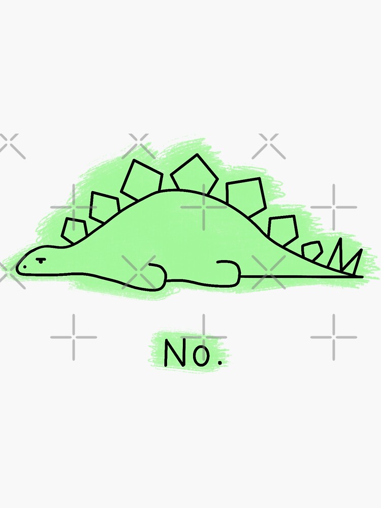 "Lazy Dino" Sticker for Sale by yktv-kloi | Redbubble