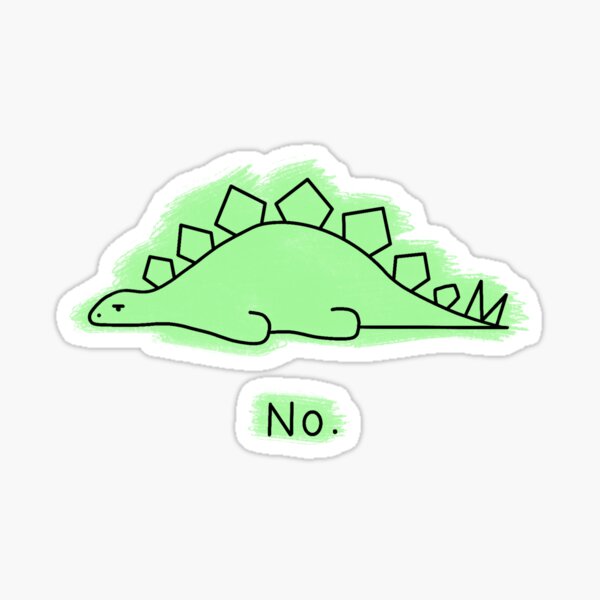 "Lazy Dino" Sticker for Sale by yktv-kloi | Redbubble